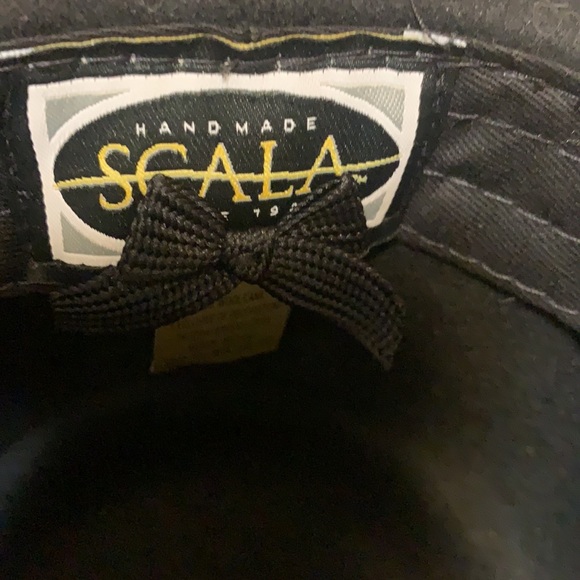 Scala | Accessories | New Scala Wool Fedora Hat Handmade Black Boho ...